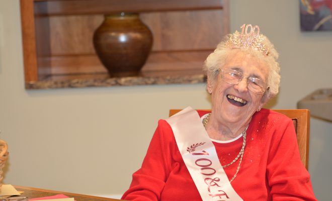 Moravian Hall Square Resident Celebrates 100th Birthday! - Morningstar ...
